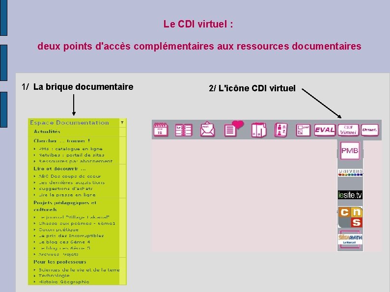 La brique documentaire et le CDI Virtuel dans