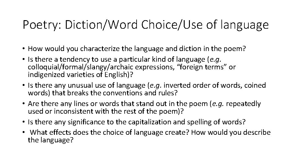 Basic Poetry Analysis Hardy and Housman Ten Steps