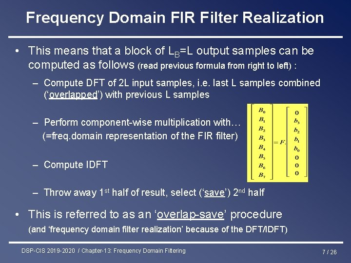 DSPCIS PartIV Filter Banks TimeFrequency Transforms Chapter13 Frequency