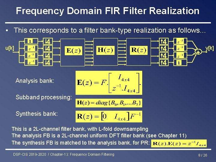 DSPCIS PartIV Filter Banks TimeFrequency Transforms Chapter13 Frequency