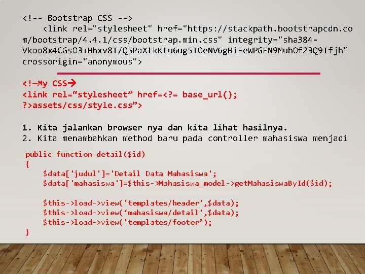 MEMBUAT APLIKASI MENGGUNAKAN CI BAGIAN 3 ANDRI SAHATA
