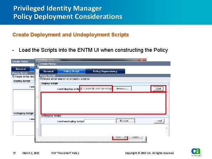 Best Practices for PIM Policy Management CA Services