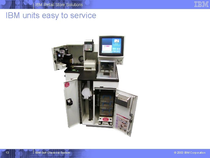 IBM Retail Store Solutions IBM Self Checkout System IBM Retail Store Solutions IBM Self Checkout System