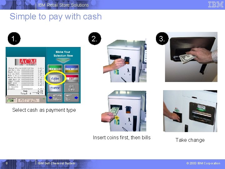 IBM Retail Store Solutions IBM Self Checkout System IBM Retail Store Solutions IBM Self Checkout System