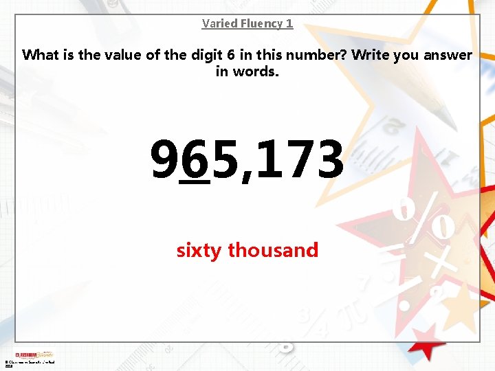 Year 5 Autumn Block 1 Place Value Numbers