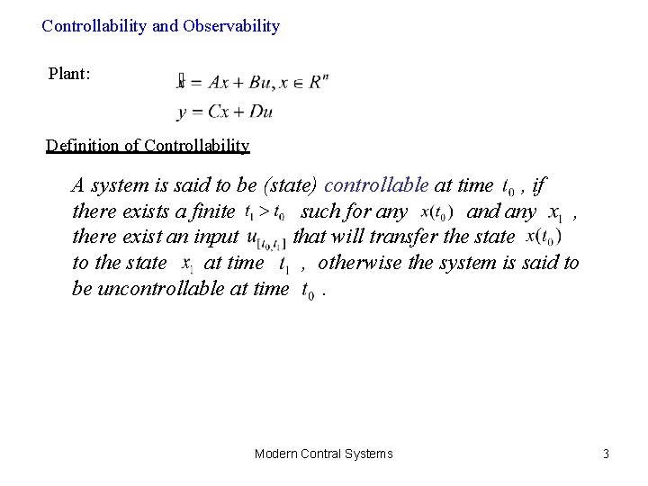 Lecture 06 Analysis II Controllability and Observability 6