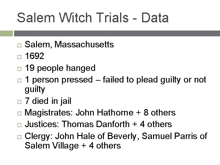 PURITAN CULTURE AND HISTORY INTRODUCTION TO THE CRUCIBLE