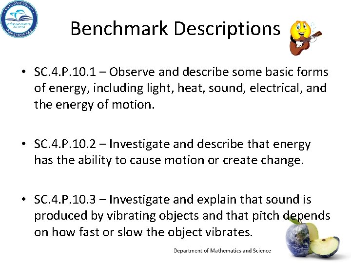 Grade 4 Forms of Energy Sound Energy Big