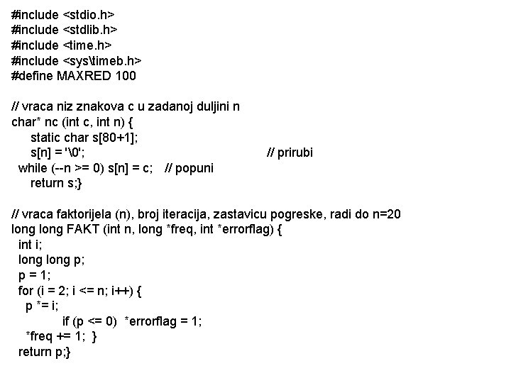 Napisati funkciju za punjenje memorijski rezidentnog binarnog stabla