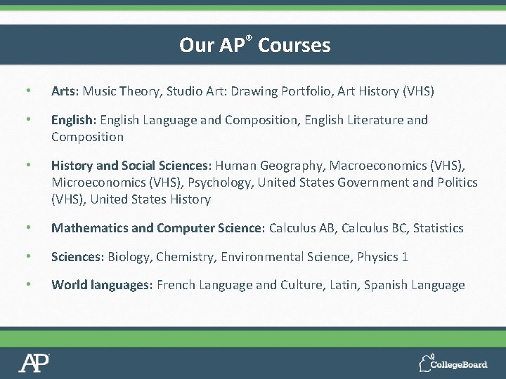An Introduction to the Advanced Placement Program Shrewsbury