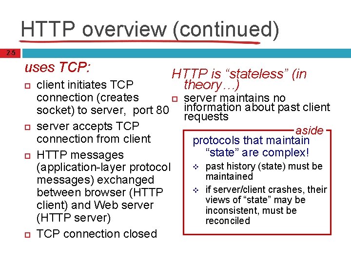 CSE 390 Advanced Computer Networks Lecture 11 HTTPWeb