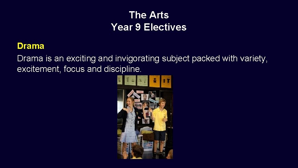 Curriculum Information Evening Year 9 2017 Mrs Kimberly