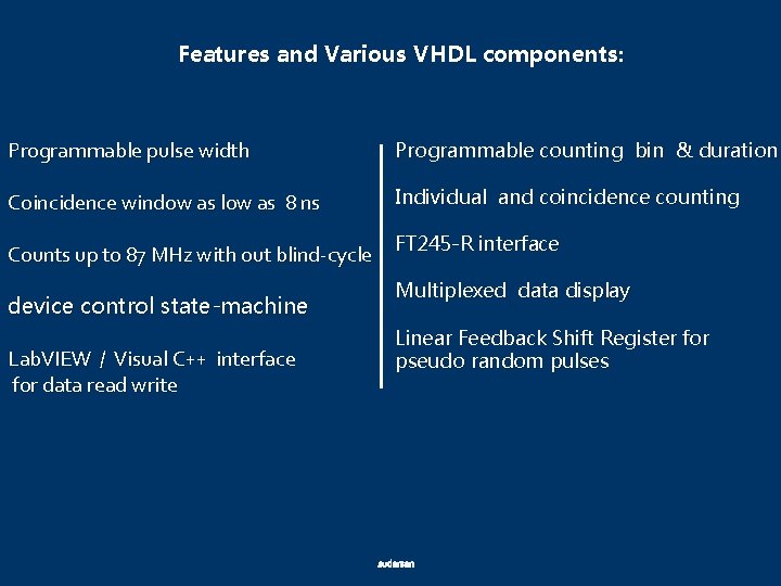 A versatile FPGA based photon counter and correlator