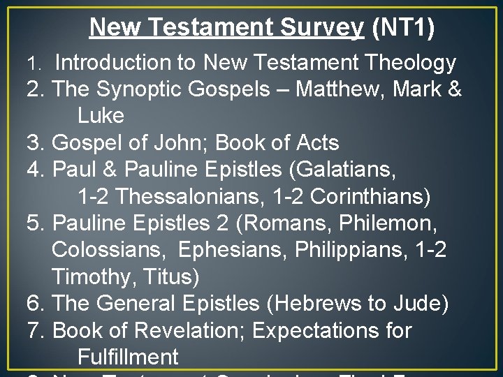 New Testament Survey The Book of Revelation Ross