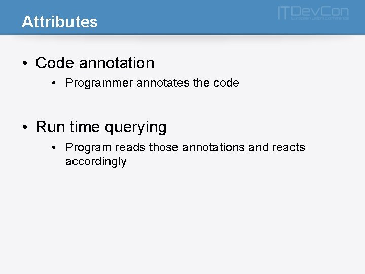 Using Attributes And Rtti To Automate Programming Tasks 