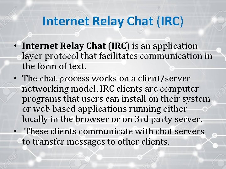 INTERNET INTERNET The internet is the global system