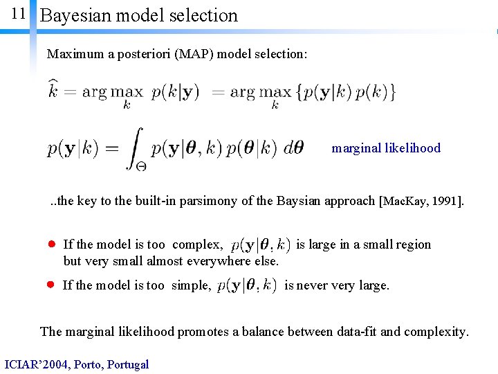 1 Model Selection Problems in Image Analysis Mrio