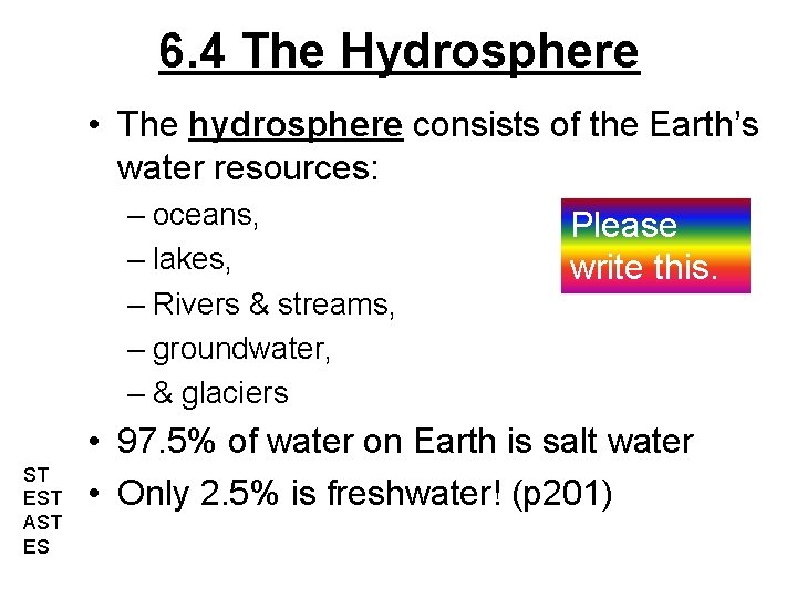 The Hydrosphere Observatory textbook pages 200 to 213