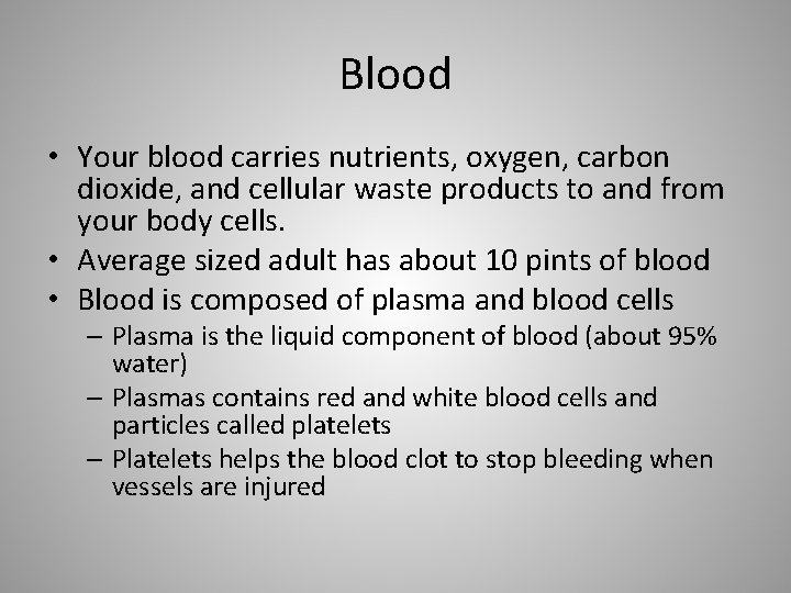 Keeping Your Body Healthy Cardiovascular System Lesson 19