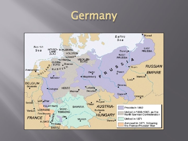 UNIFICATION OF GERMANY The Age of Bismarck Germany