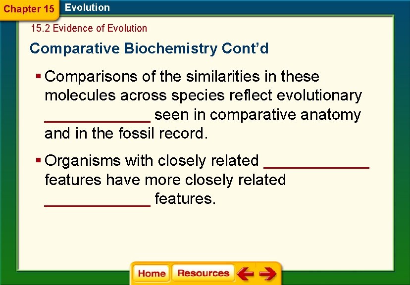 Evidence of Evolution 15 2 State Standard SB