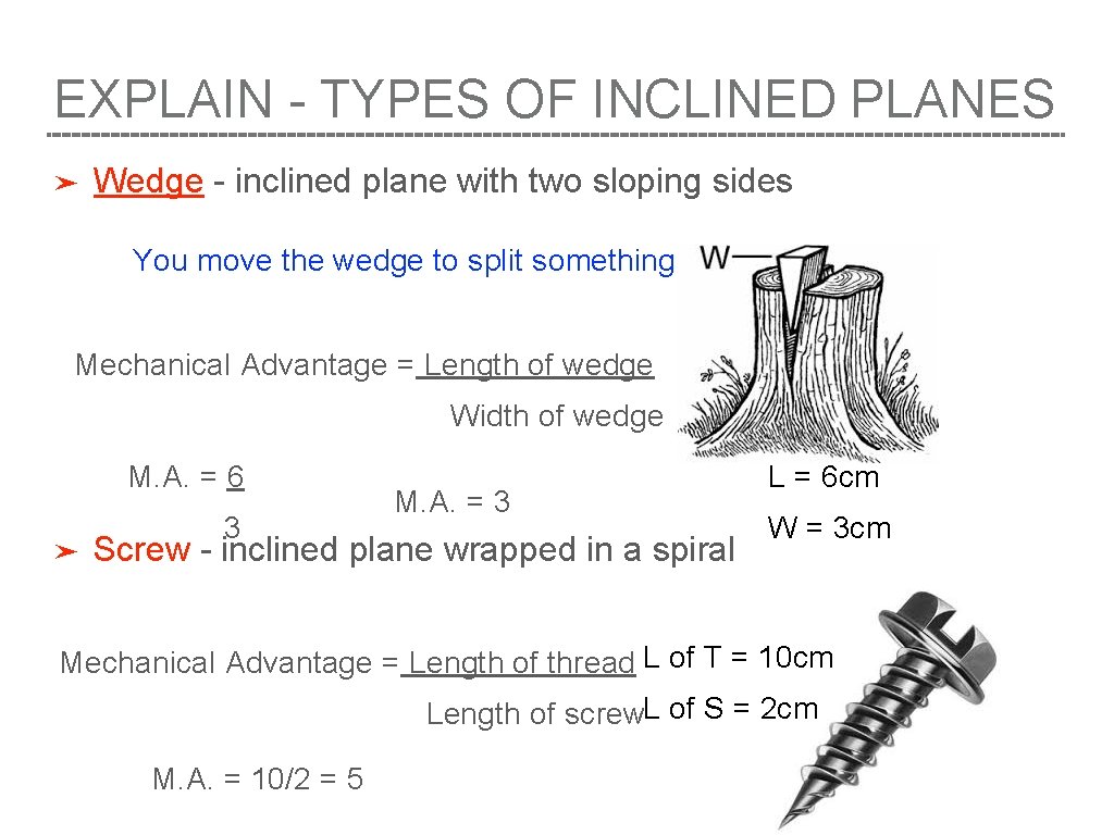 TYPES OF SIMPLE MACHINES Big Q How do