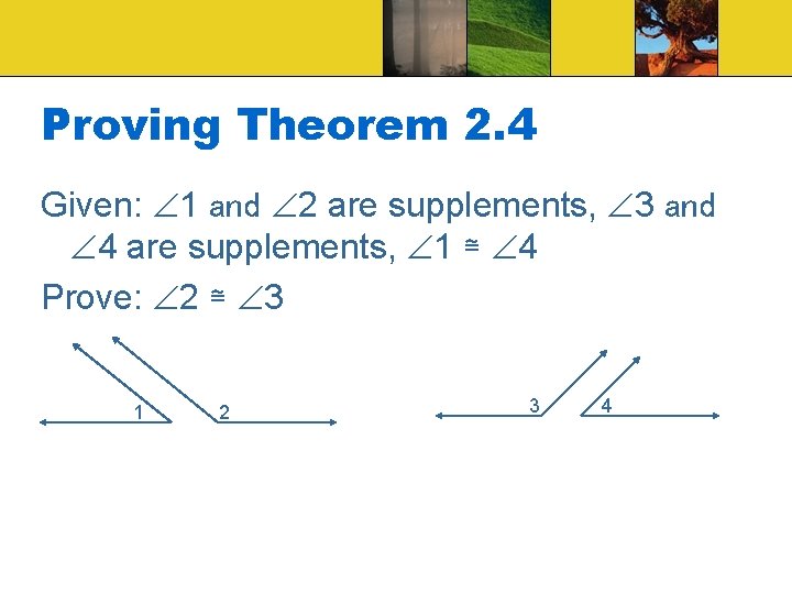 2 8 Proving Statements about Angles Mrs Wolfe