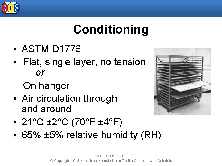 AATCC TM 135 2018 Dimensional Changes of Fabrics