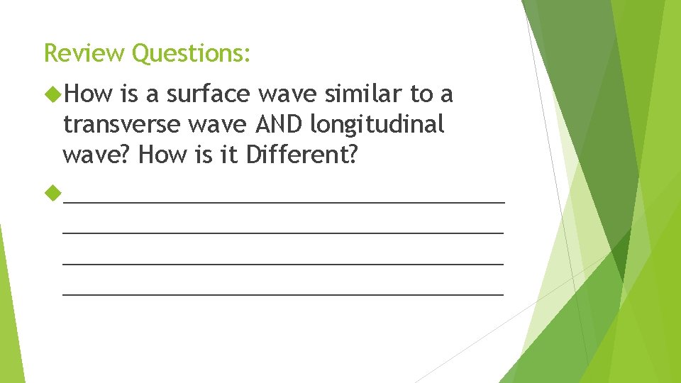 BELLRINGER What do you know about different types