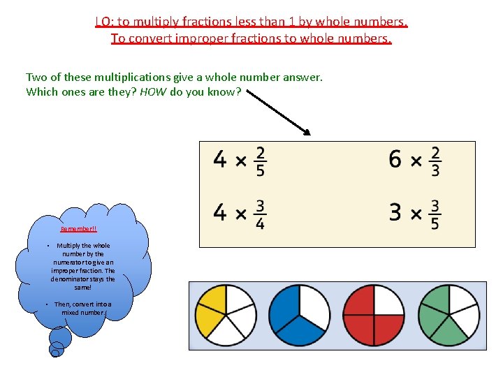 LO to multiply fractions less than 1 by