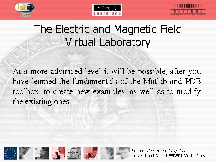 The Electric Magnetic Fields Virtual Laboratory This is