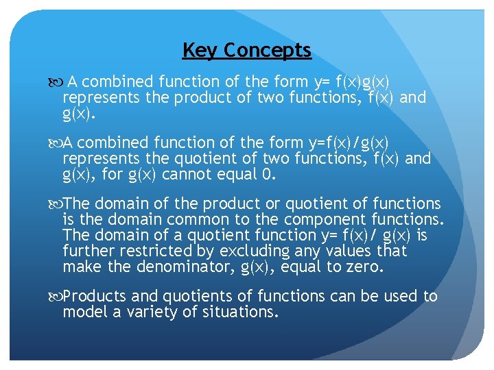 Lesson 8 4 Inequalities Of Combined Functions Reviewing