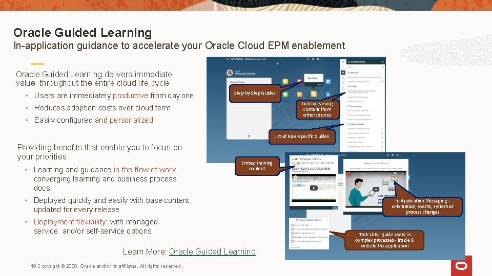 Public Oracle Guided Learning EPM Cloud User Enablement Public Oracle Guided Learning EPM Cloud User Enablement