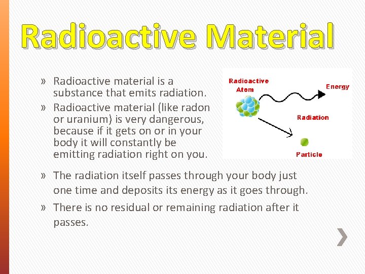 Radiation Safety Created by Adam Evearitt M S