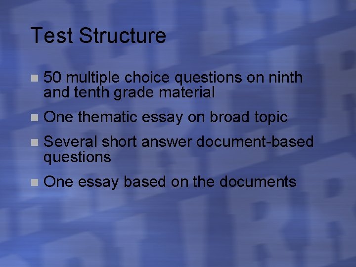 Global History and Geography Regents Review Global History