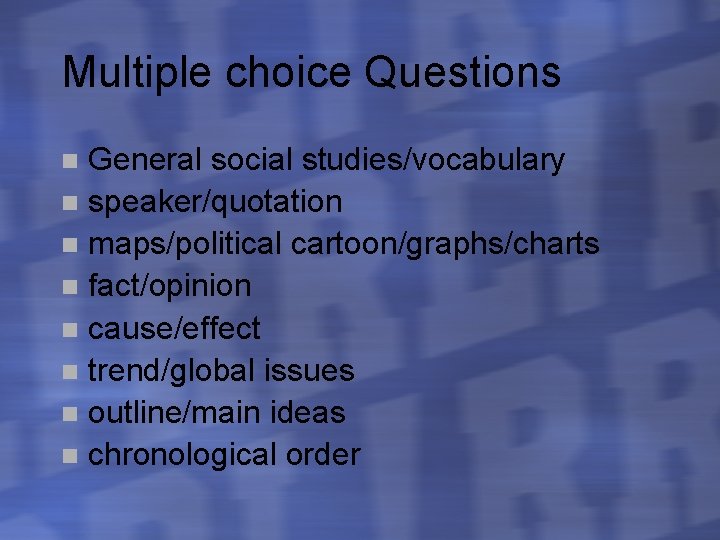 Global History and Geography Regents Review Global History