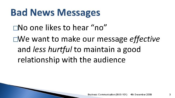 Business Communication Lecturer Gareth Jones Class 7 Routine