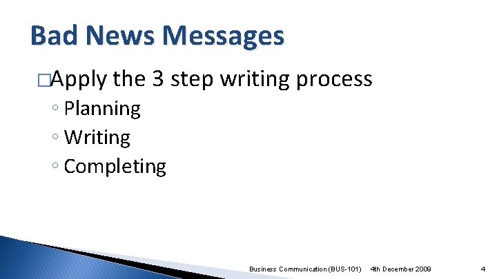 Business Communication Lecturer Gareth Jones Class 7 Routine
