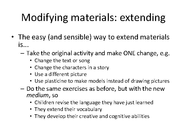Laboratorio di lingua inglese 3 Lesson 10 Modifying