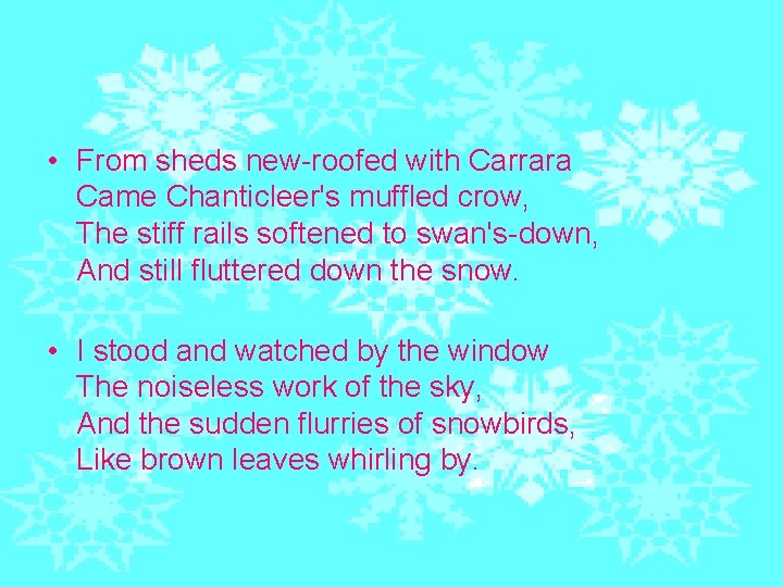 The First Snowfall James Russell Lowell By Christy