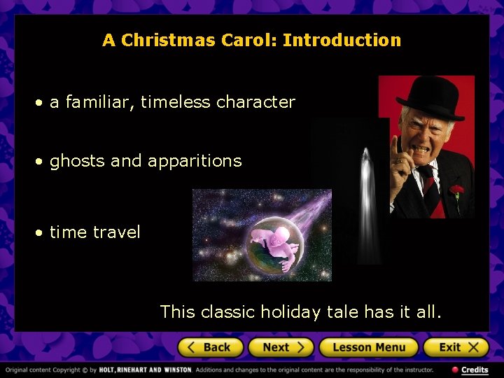 A Christmas Carol Charles Dickens Menu Introduction Background