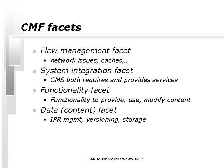 Content Management Framework By IPMAN project 352021 Page