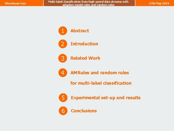 Multilabel classification from highspeed data streams with adaptive