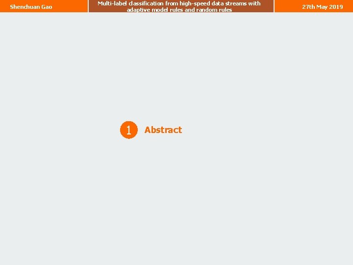 Multilabel classification from highspeed data streams with adaptive