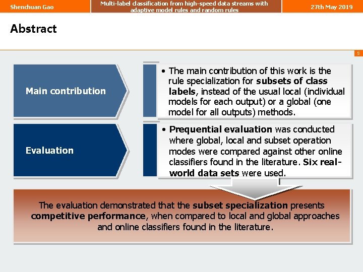 Multilabel classification from highspeed data streams with adaptive
