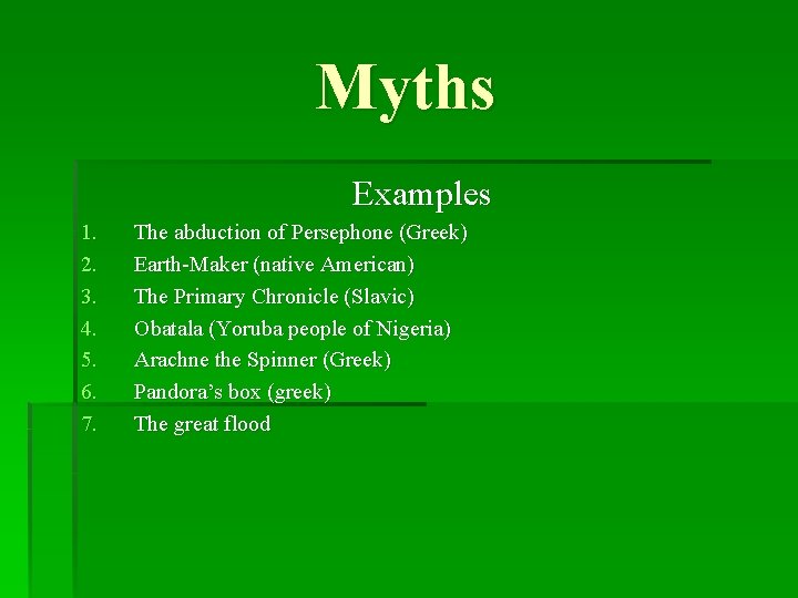 Elements of Literature folktales You will be learning