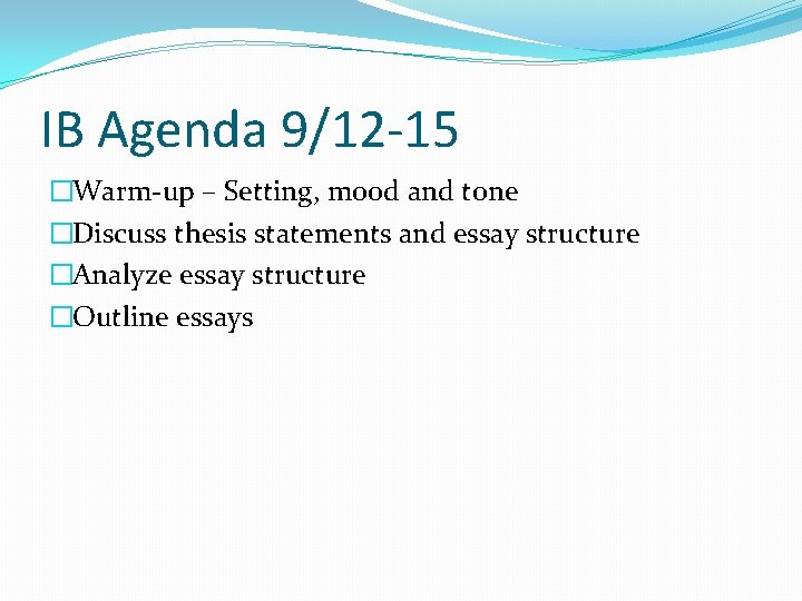 IB Agenda 828 829 IBSO Presentation Learner profile