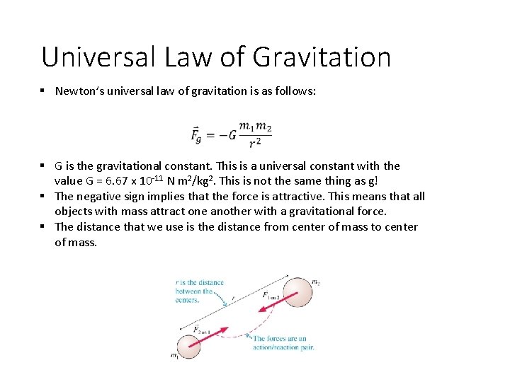 Universal Law of Gravitation and Orbits AP Physics