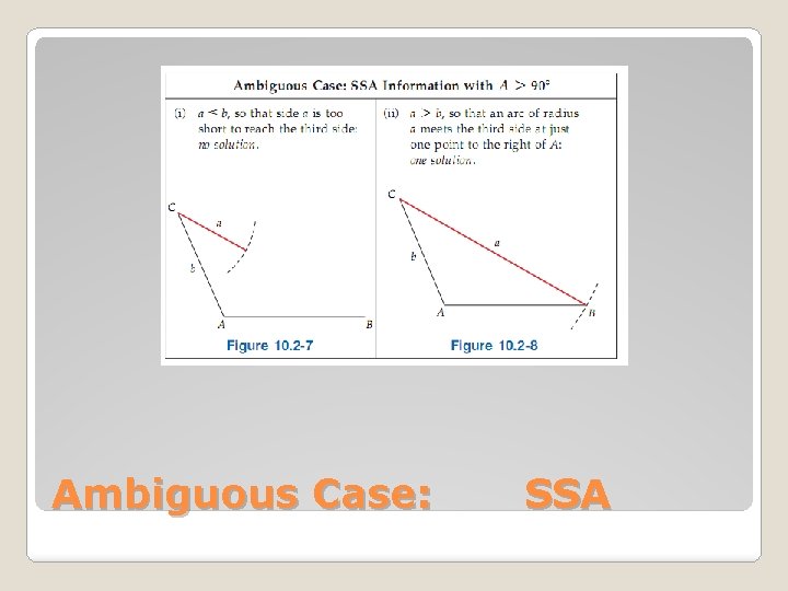 10 2 The Law of Sines Objectives 1