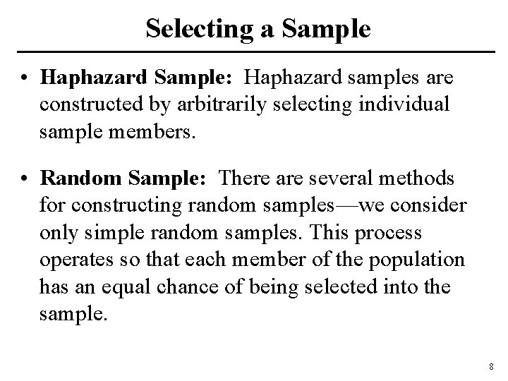 Module 12 Populations Samples and Sampling Distributions This